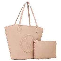 Shopper Valentino BAGS "SHOPPING SPECIAL COVENT", Damen, Gr. B/H/T: 55cm x 34cm x 15cm, beige, Lederimitat, Taschen Shopper, Damen Umh&auml;ngetasche, Tragetasche, Handtasche mit gro&szlig;er V-Pr&auml;gung