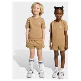 T-Shirt & Shorts Adidas ORIGINALS "KIDS UND SET", Jungen, Gr. 122, cardboard, Obermaterial: 100% Baumwolle, KOB Set-Artikel