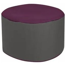 SITTING POINT Sitzhocker MAGMA HEIMTEX "DotCom Bebop SCUBA", Kinder, Gr. B/H/T: 50cm x 30cm x 30cm, Polyester, lila (aubergine), Hocker Sitzhocker, zweifarbig