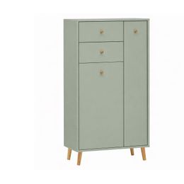 Tchibo - Highboard &raquo;Bjarne&laquo; - 60,2x33x113,4cm - braun - Holz / Eichenholz / Metall