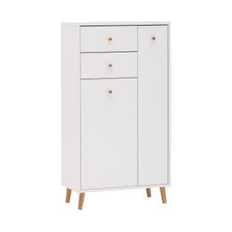 Tchibo - Highboard &raquo;Bjarne&laquo; - 60,2x33x113,4cm - braun - Holz / Eichenholz / Metall