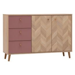Tchibo - Sideboard &raquo;Visby&laquo; - 109x33x73,9cm - braun - Holz / Eichenholz / Metall