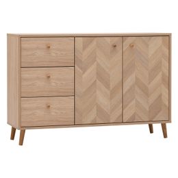Tchibo - Sideboard &raquo;Visby&laquo; - 109x33x73,9cm - braun - Holz / Eichenholz / Metall