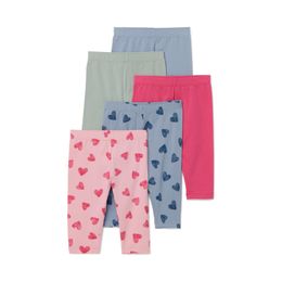 Tchibo - 5 Kinder-Leggings - Baby - Gr. 50/56 - hellblau/print