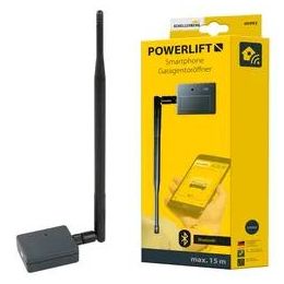 Tor-Funksteuerung Schellenberg "Powerlift", Smartphone-Garagentor&ouml;ffner", schwarz, B:3,5cm H:1,2cm L:6cm, Kunststoff, Funksteuerungsmodule, mit LED & USB Kabel, max. 15 m Funkreichweite, 2,4 GHz Funkfrequenz
