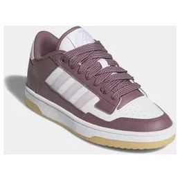Sneaker Adidas SPORTSWEAR "RAPID COURT LOW", Damen, Gr. 43, supplier colour, ice lavender, ftwr wei&szlig;, Leder, Synthetik, Schuhe Sneaker