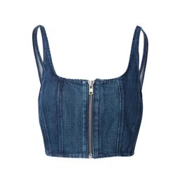 WEEKDAY Top Damen Gr&ouml;&szlig;e XS blue denim