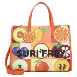 Shopper SURI FREY "Shopper SFY Issy", Damen, Gr. B/H/T: 39,5cm x 30cm x 16cm 0, orange 610, PVC, Taschen Shopper