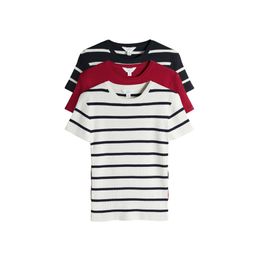 The Set T-Shirt Damen Gr&ouml;&szlig;e XS rot / schwarz / wei&szlig;
