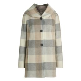 AMBER & JUNE Amber & June Between-Seasons Coat female size S/M Beige / Cream / Grey / mottled grey