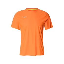 Hoka One One HOKA Funktionsshirt 'AIROLITE 2.0' Herren Gr&ouml;&szlig;e S orange / wei&szlig;