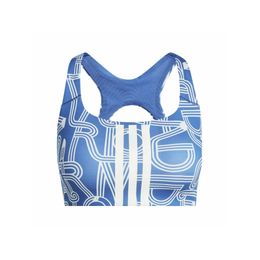 adidas Performance Sport-BH 'FARM' Damen Gr&ouml;&szlig;e XL/XXL royalblau / wei&szlig;