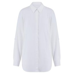 Emilia Lay - Long-Bluse, weiss, Gr. 52 / XXL