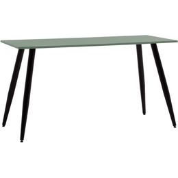 Arbeitstisch Schildmeyer "Piazza, Breite 138 cm", pistazie, schwarz, pistazie, B:138cm H:73,6cm T:60cm, Tische, Made in Germany
