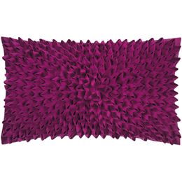 Dekokissen Pad "Sentiment", berry, unifarben, B:30cm L:50cm, Polyester, Dekokissen_Sitzkissen_Kissenh&uuml;llen, 3D