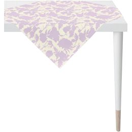 Tischdecke Apelt "7002", mauve, B:88cm L:88cm, Obermaterial: 75% Baumwolle, 25% Polyester, Tischdecken, Tischdecke, Sommerbl&uuml;ten all-over