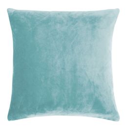 Dekokissen Pad "Smooth", aqua, unifarben, B:40cm H:2cm L:40cm, Polyester, Dekokissen_Sitzkissen_Kissenh&uuml;llen, Perfekte Farbabstimmung
