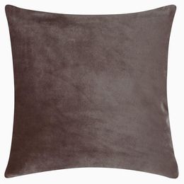 Dekokissen Pad "Smooth", stone, unifarben, B:40cm H:2cm L:40cm, Polyester, Dekokissen_Sitzkissen_Kissenh&uuml;llen, Perfekte Farbabstimmung