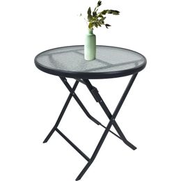 Gartentisch Vcm "Bistrotisch Garten Balkontisch 70 cm &Oslash; Sonlas", anthrazit, B:70cm T:70cm, Tische, Gartentisch