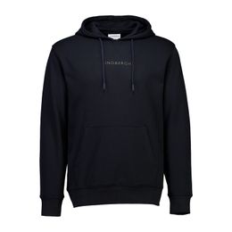 Hoodie LINDBERGH "Hoodie Relaxed Fit", Herren, Gr. M, schwarz, Obermaterial: 85% Baumwolle, 15% Polyester, unifarben, l&auml;ssig geschnitten, Sweatshirts Hoodie