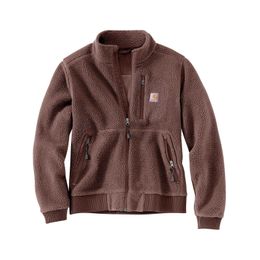 Kapuzenpullover Carhartt "Bekleidung 103913-B26 Carhartt Fleece", Damen, Gr. XS, rosa (altrosa), Obermaterial: 100% Polyester PES., Pullover Kapuzenpullover