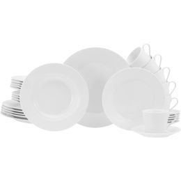 Kombiservice Creatable "BASE Wei&szlig;, Service 30-tlg.", wei&szlig;, 30, Porzellan, Geschirr-Sets, Kombiservice, Klassisch, Zeitlos, Der Allesk&ouml;nner