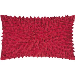 Dekokissen Pad "Sentiment", rot, unifarben, B:30cm L:50cm, Polyester, Dekokissen_Sitzkissen_Kissenh&uuml;llen, 3D