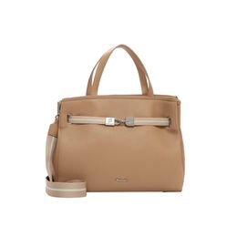 Shopper Tamaris "Shopper TAS Kirima", Damen, Gr. B/H/T: 34cm x 27cm x 15cm 0, beige (sand 420), Polyurethan, Taschen Shopper