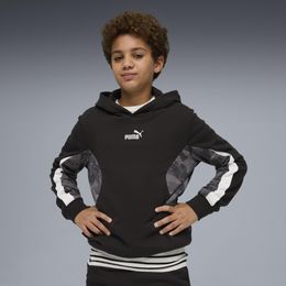 Puma Hoodie 'Essentials' Jungen Gr&ouml;&szlig;e 164 grau / schwarz / wei&szlig;
