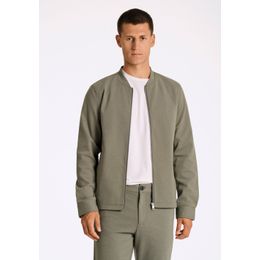 Hemdjacke LINDBERGH "Hemdjacke Slim Fit", Herren, Gr. M, mid army mix, Obermaterial: 75% Polyester, 22% Viskose, 3% Elasthan; Futter: 95% Polyester, 5% Elasthan, schmal, Jacken