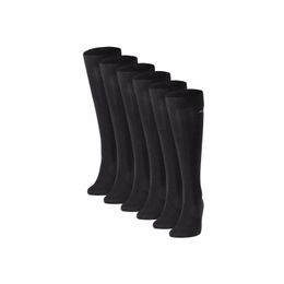 JOOP! Kniestr&uuml;mpfe JOOP "Socken Unisex premium essential cotton Knee High 6p 6er Pack", Herren, Gr. 43-46, schwarz, Obermaterial: 68% Baumwolle CO(Bio). 30% Polyamid PA. 2% Elasthan EL., Socken Kniestr&uuml;mpfe