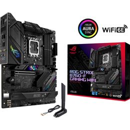 ASUS Mainboard "ROG STRIX B760-F GAMING WIFI", ohne farbbezeichnung, B:30,5cm T:24,4cm, Mainboards, DDR5 Speicher, PCIe 5.0, WiFi 6E, 3x PCIe 4.0 M.2, Aura Sync