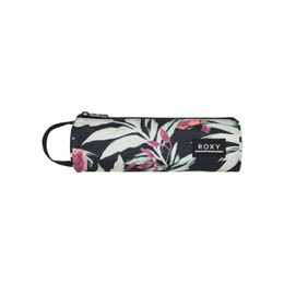 Federtasche Roxy "Time To Party", Damen, grau (anthrazit wind swept floral), 100% Polyester, Schreibger&auml;teetuis