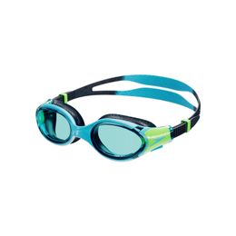 Schwimmbrille Speedo "Biofuse 2.0 Junior", blau (blau, gr&uuml;n), Sportbrillen, Kinder, breites optisches Profil, gepolsterte Dichtungen