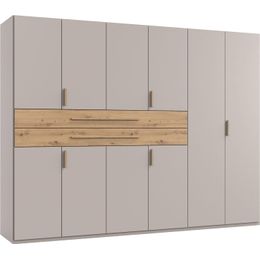 Dreht&uuml;renschrank wimex "Digit Kleiderschrank wahlweise mit oder ohne Spiegel", kaschmir, absetzung und griffe artisan eiche nachbildung, B:270cm H:208cm T:58cm, Holzwerkstoff, Schr&auml;nke, Dreht&uuml;renschrank, erh&auml;ltlich in den Breiten 225cm oder 270cm (mit 8 oder 10 T&uuml;ren)