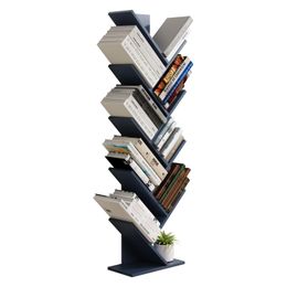 Standregal Vcm "Holz Aufbewahrung Stand Regal B&uuml;cher Nulis XL", anthrazit, B:40cm T:20cm, Regale, Standregal