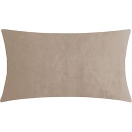 Dekokissen Pad "Smooth", beige, unifarben, B:25cm H:2cm L:50cm, Polyester, Dekokissen_Sitzkissen_Kissenh&uuml;llen, Perfekte Farbabstimmung