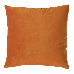 Dekokissen Pad "Smooth", pumpkin, unifarben, B:40cm H:2cm L:40cm, Polyester, Dekokissen_Sitzkissen_Kissenh&uuml;llen, Perfekte Farbabstimmung