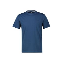 T-Shirt Lerros "Basic T-Shirt in Grossen Gr&ouml;ssen", Herren, Gr. 5XL, storm blau, 100% Baumwolle, Rundhals, Shirts T-Shirt