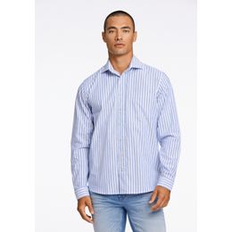 LINDBERGH Herren Businesshemd "Oxford-Hemd Relaxed Fit"blau, Gr. XXL, Obermaterial: 98% Baumwolle, 2% Elasthan, Hemden