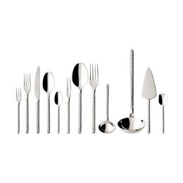 Villeroy & Boch Besteck-Set VILLEROY & BOCH "Tafelbesteck Montauk 70er Set silber", silber, Essbesteck-Sets