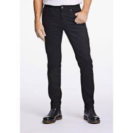 5-Pocket-Jeans Bison "Jeans Tapered Fit", Herren, Gr. 30, L&auml;nge 34, schwarz, Obermaterial: 63% Baumwolle, 34% Polyester, 3% Elasthan, unifarben, gerade, unten schmal, Jeans 5-Pocket-Jeans