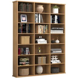 Standregal Vcm "Holz CD DVD Standregal B&uuml;cherregal Regal Megosa M", buche, B:105cm T:19cm, Regale, Standregal