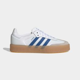 Sneaker adidas originals "SAMBAE", Damen, Gr. 38, blau (cloud wei&szlig;, blau, clear sky), Leder, Schuhe Sneaker