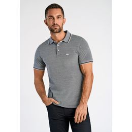 Poloshirt LINDBERGH "Poloshirt Relaxed Fit", Herren, Gr. L, blau (navy), Obermaterial: 50% Baumwolle, 50% Polyester, l&auml;ssig geschnitten, Shirts