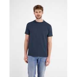 T-Shirt Lerros "Piqu&eacute;-T-Shirt f&uuml;r Herren", Damen, Gr. M, blau (classic navy), 100% Baumwolle, Rundhals, Shirts T-Shirt