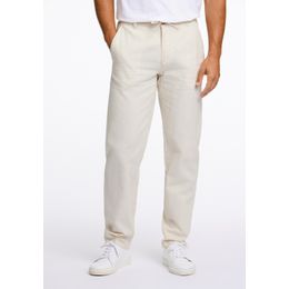 Leinenhose LINDBERGH "Leinenhose Relaxed Fit", Herren, Gr. L, beige (lt sand), Obermaterial: 55% Leinen, 45% Baumwolle, relaxed fit, Hosen