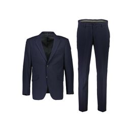Anzug LINDBERGH "Anzug Modern Fit", Herren, Gr. 52, blau (navy), Obermaterial: 67% Polyester, 28% Viskose, 5% Elasthan; Futter: 98% Polyester, 2% Elasthan, unifarben, Anz&uuml;ge