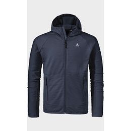 Sch&ouml;ffel Fleecejacke SCH&Ouml;FFEL "Fleece Hoody Style Cascata MNS", Herren, Gr. 46, blau (8820, blau), Oberstoff: 94% Polyester, 6% Elasthan, regular fit, hoch geschlossener Ausschnitt, Jacken Fleecejacke