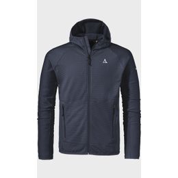 Sch&ouml;ffel Fleecejacke SCH&Ouml;FFEL "Fleece Hoody Style Cascata MNS", Herren, Gr. 48, blau (8820, blau), Oberstoff: 94% Polyester, 6% Elasthan, regular fit, hoch geschlossener Ausschnitt, Jacken Fleecejacke